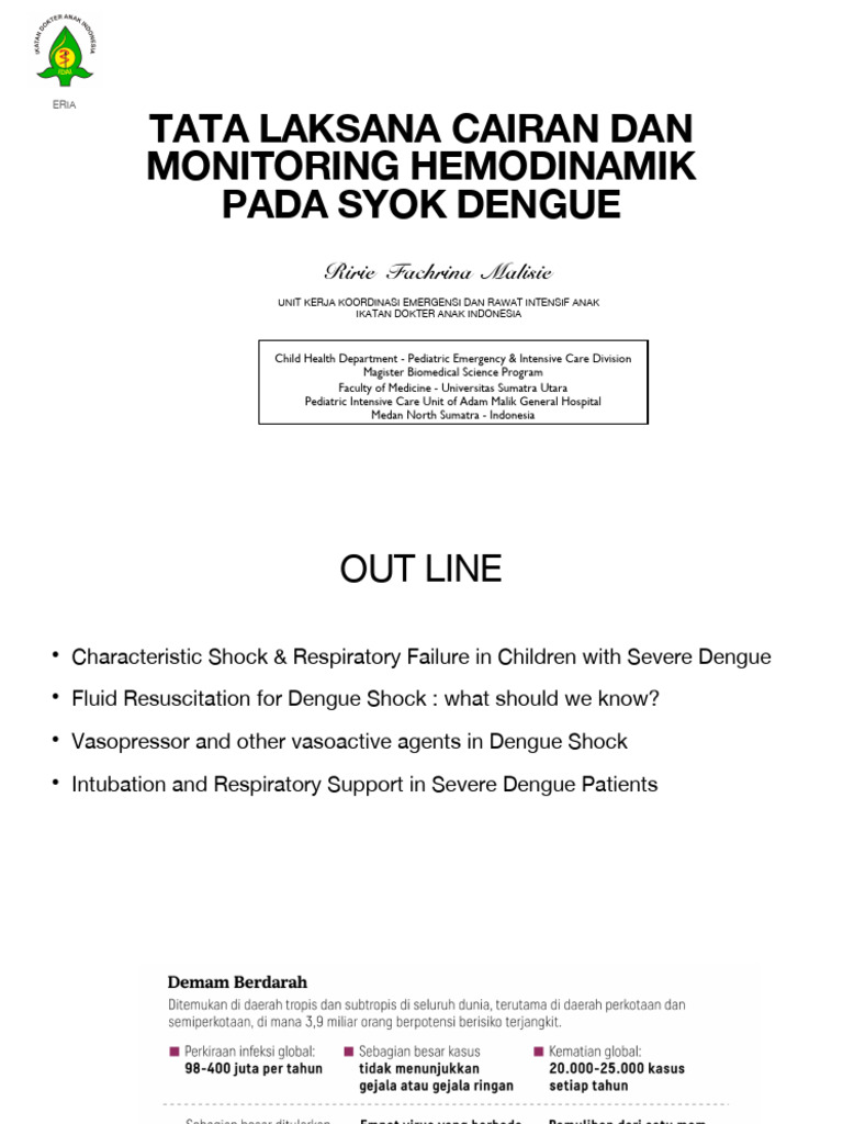 DR Ririe - Tata Laksana Cairan Dan Hemodinamik Pada Syok Dengue | PDF ...