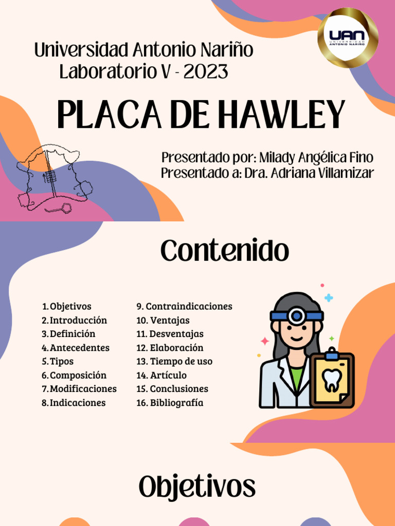 Placa de Hawley | PDF | Ortodoncia | Ramas de Odontología