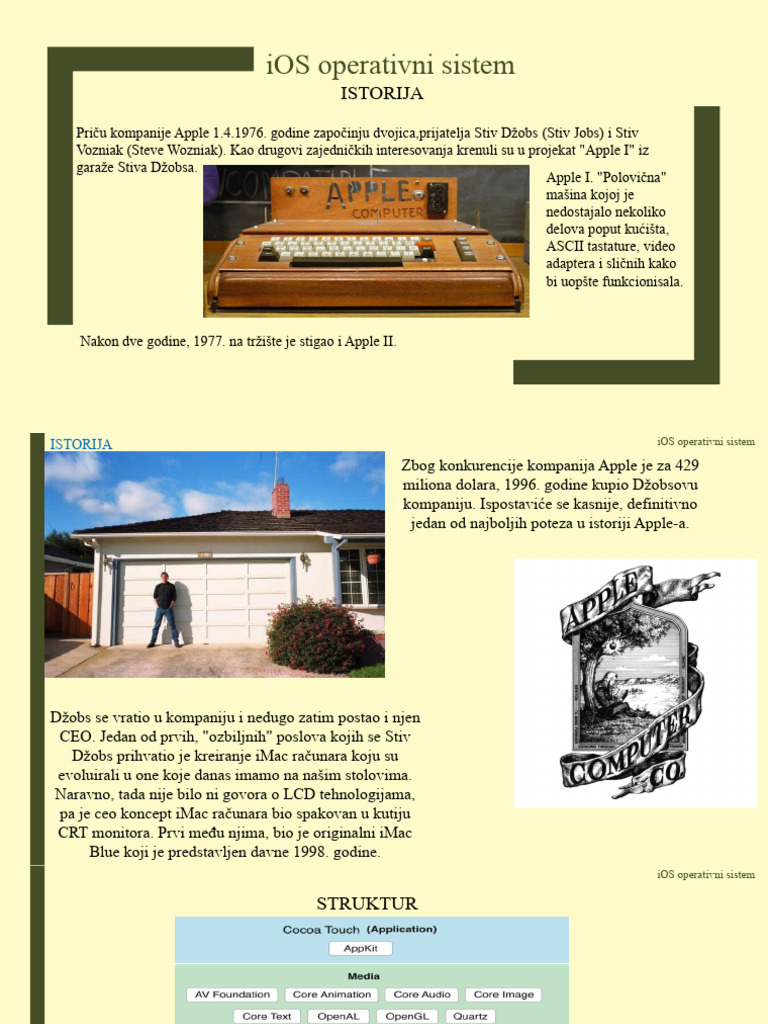 iOS Operativni Sistem: Istorija | PDF