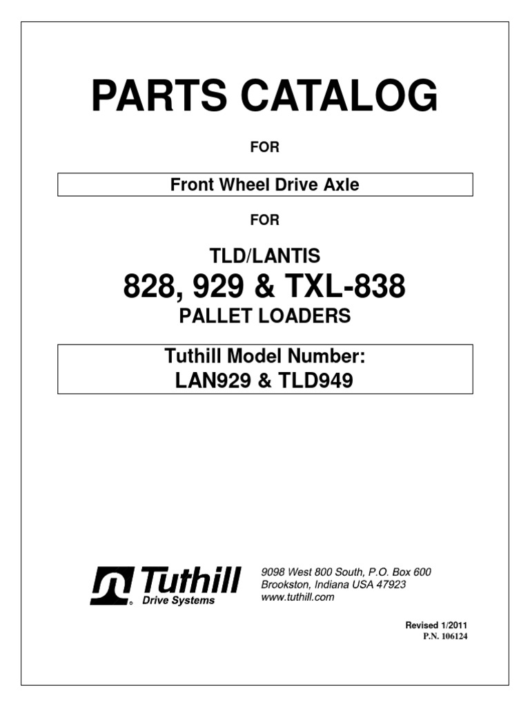 Front Wheel Axle TLD 8281450714185-1065081A | PDF | Loader (Equipment ...