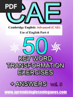 CAE Use of English 70 Exercises With Answers | PDF