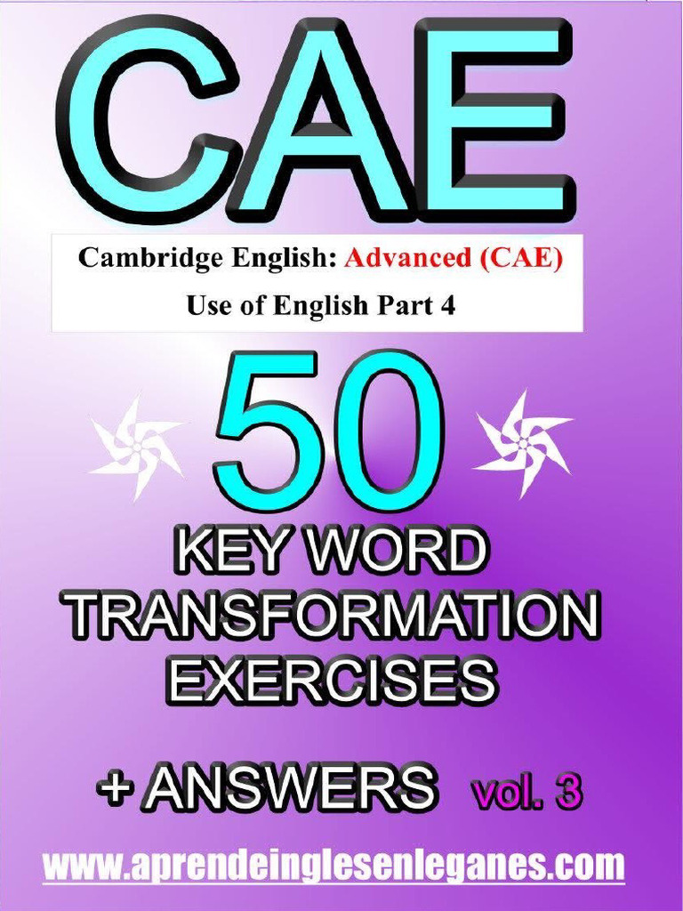Cae Key Word Transformation Exercises Pdf