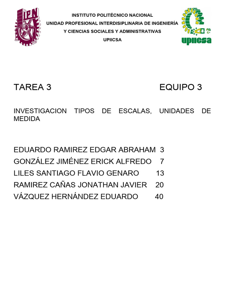 INVESTIGACION Tipos de Escalas y Unidades de Medida | PDF | Litro | Volumen