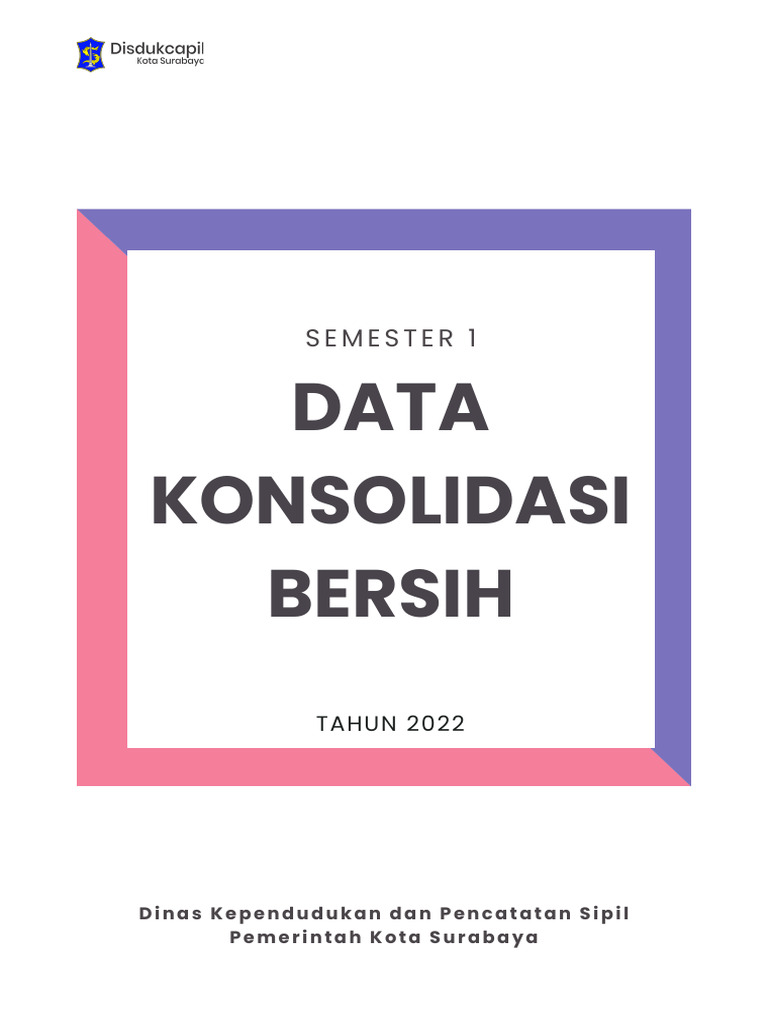 2022 SMT 1 Data Konsolidasi Bersih Terbaru | PDF