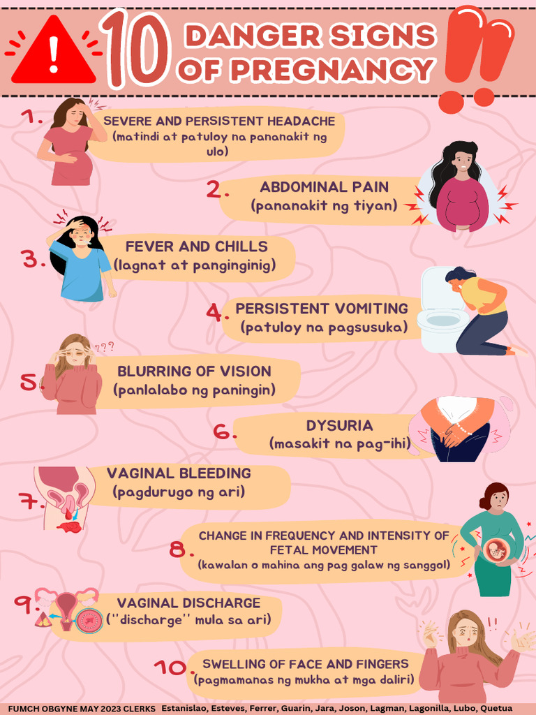 10 Danger Signals of Pregnancy | PDF