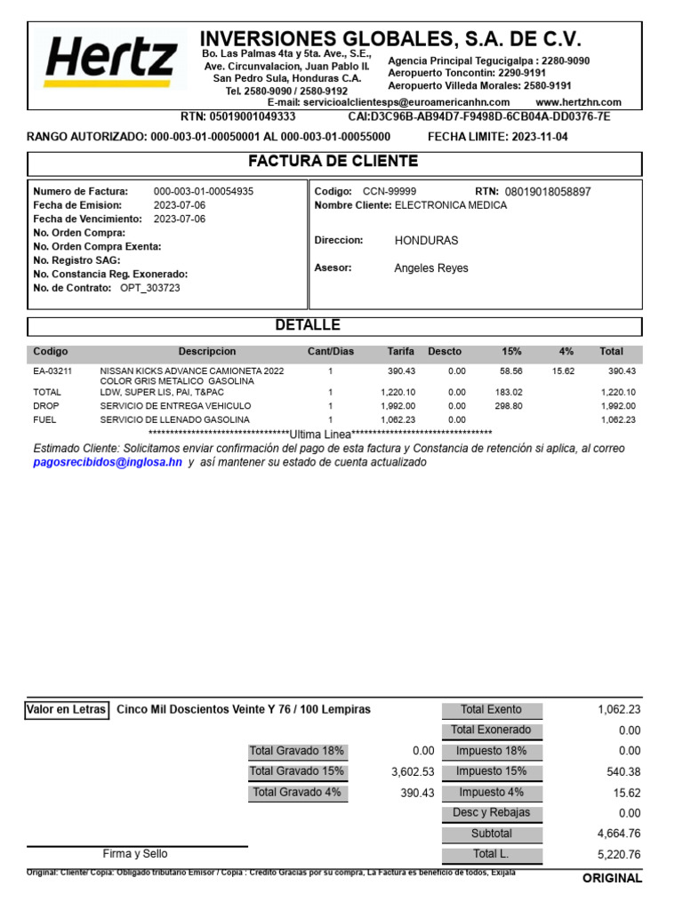Hertz Renta | PDF