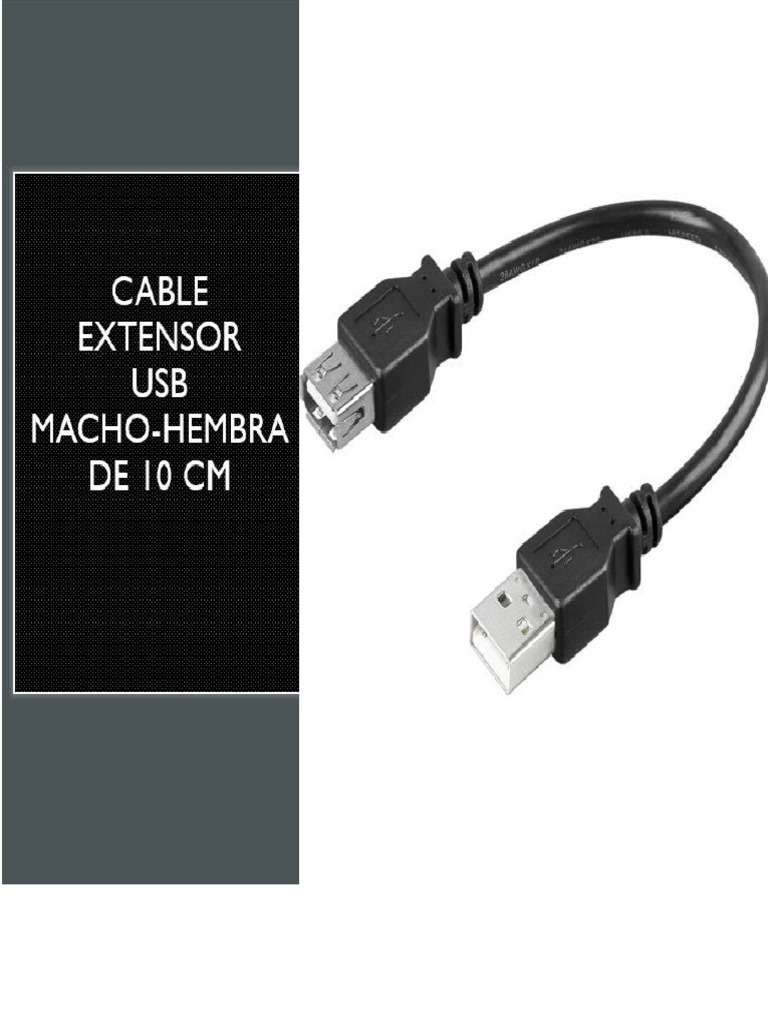 Guía Ensamble Cable USB Extensor | PDF | USB | Conector eléctrico