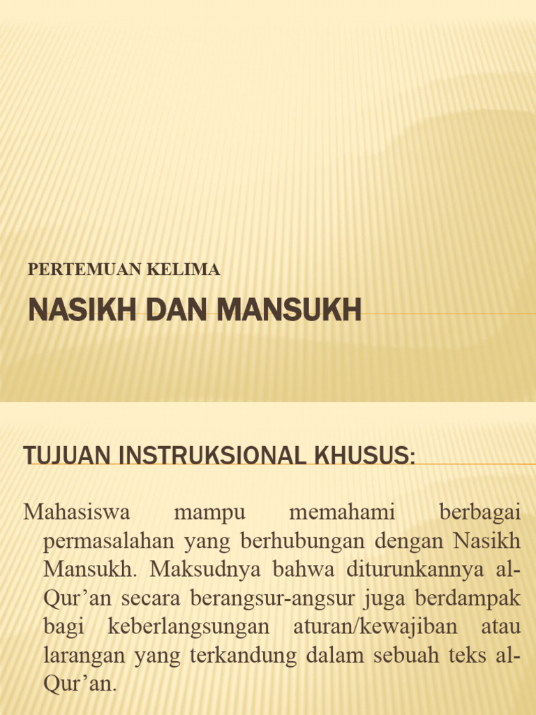 Nasikh Dan Mansukh | PDF