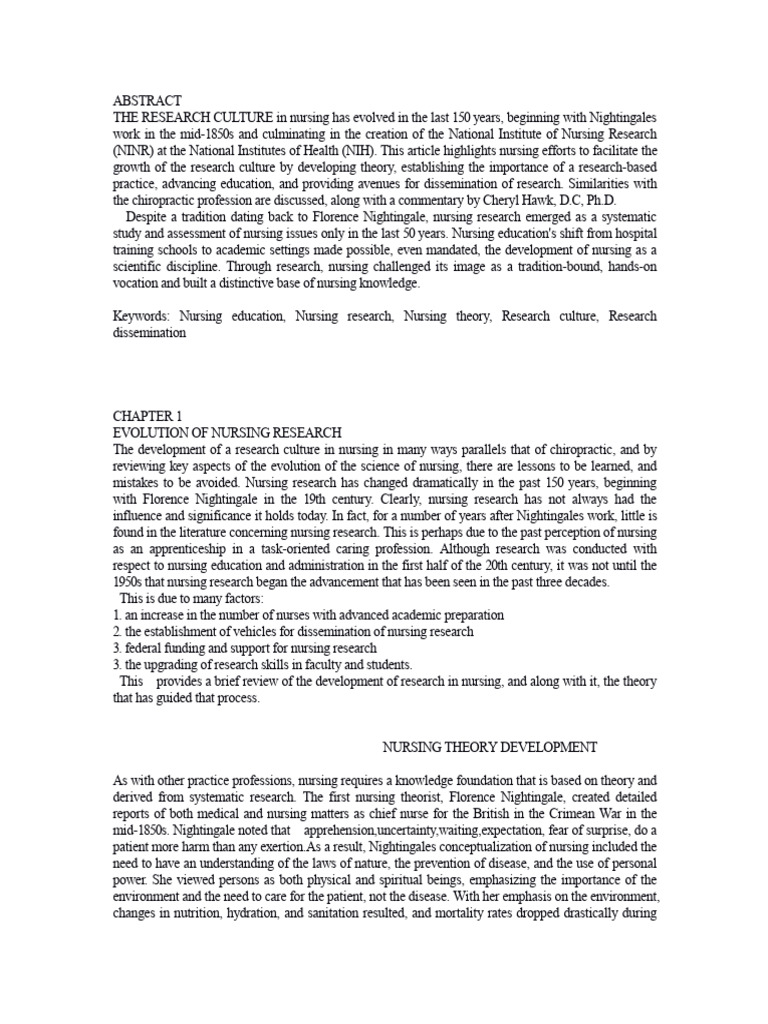 NURSING RESEARCH2 Project | PDF | Focus Group | Nursing