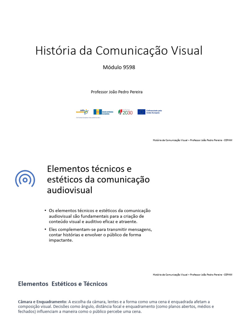 História Da Comunicação Visual - Módulo 9598 - Elementos Técnicos e ...