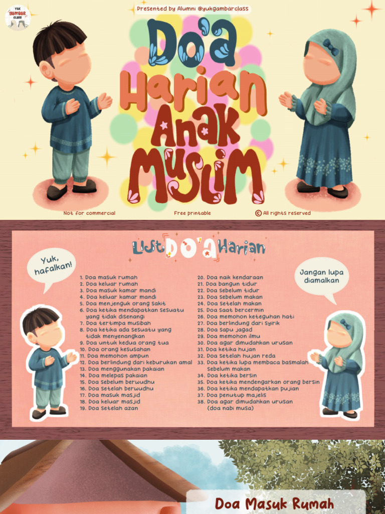 Doa Harian Anak Muslim - YGC | PDF