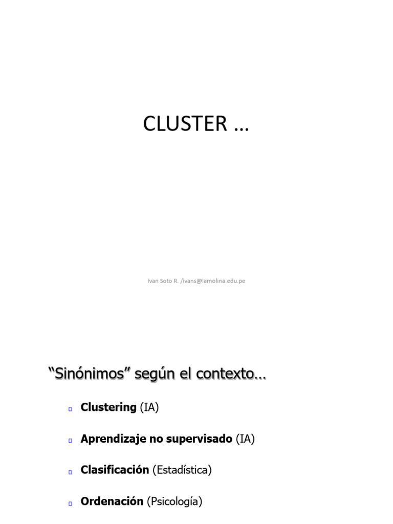 Cluster R | PDF | Matemáticas Aplicadas | Informática
