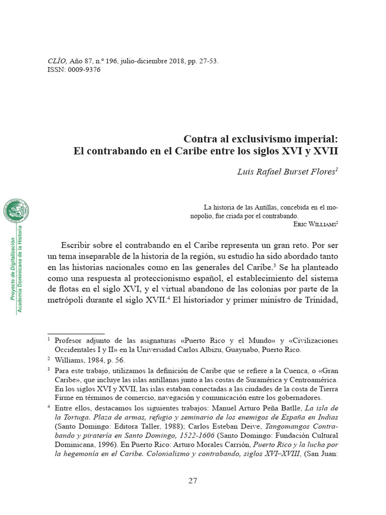 El Contrabando en El Caribe en Los Siglos XVI y XVII | PDF | Imperio ...