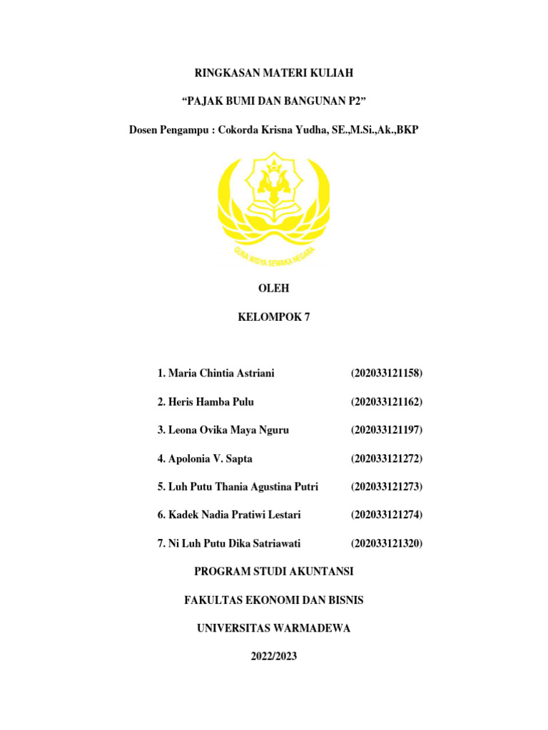 RMK 14 - KLP 7 - Perpajakan Ii | PDF