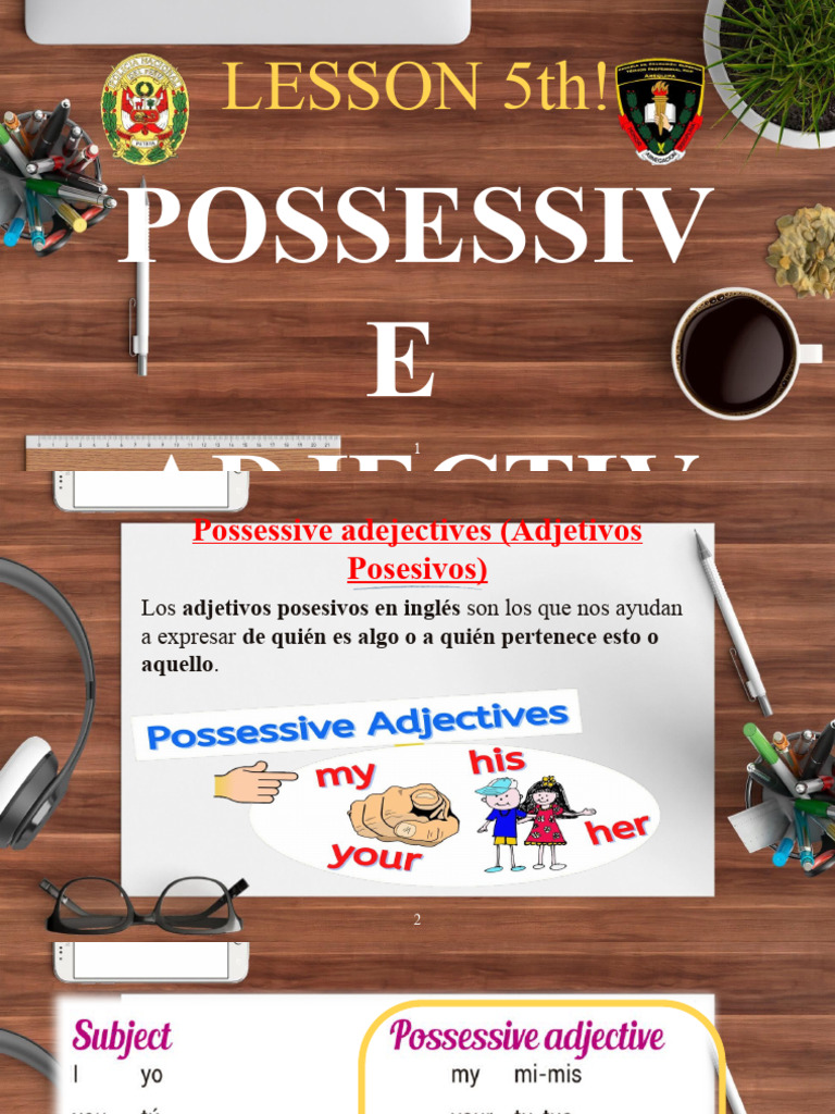 Class 5 Possessive Adjectives and Pronouns - Solved | PDF | Linguistic Typology | Syntax