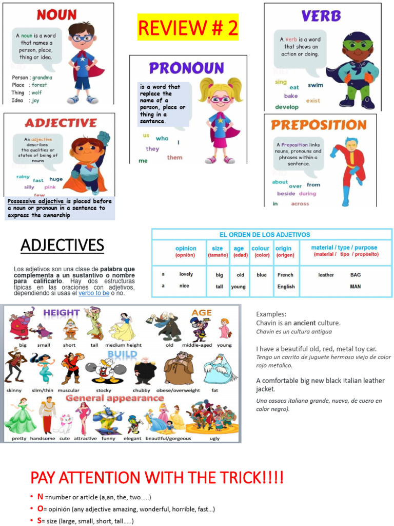 REVIEW 2class - Students | Download Free PDF | Verb | Pronoun
