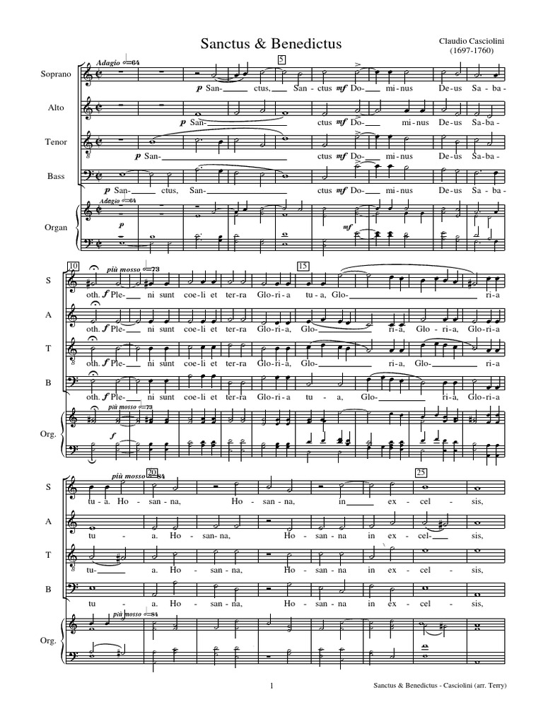 Sanctus and Benedictus | PDF