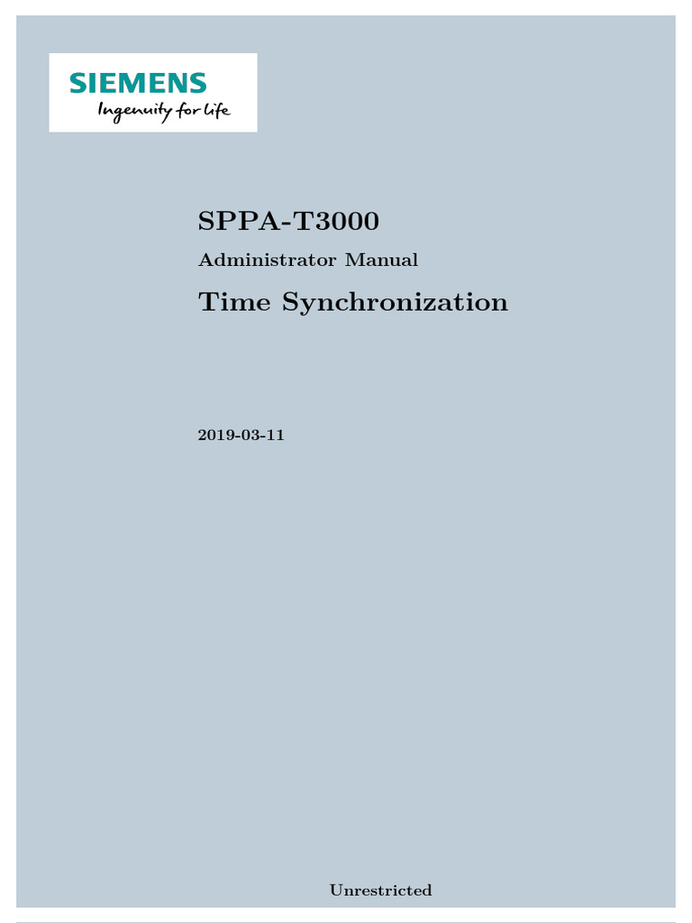 AdminManual TimeSynchronization | PDF | Ip Address | Computer Network