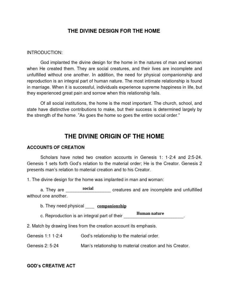Finals, Activity 1 & 2-The Art of Marriage | PDF | Marriage | God
