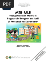 Mga Letrang Nagsisimula Sa Letrang T | PDF