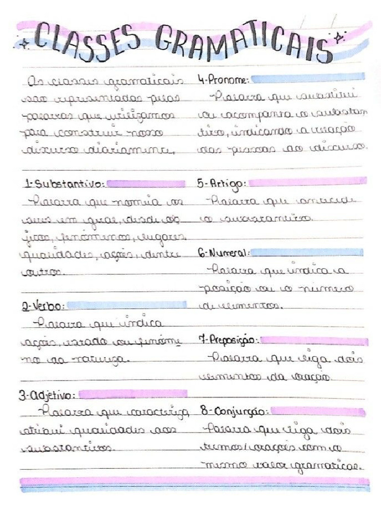 Classes Gramaticais | PDF