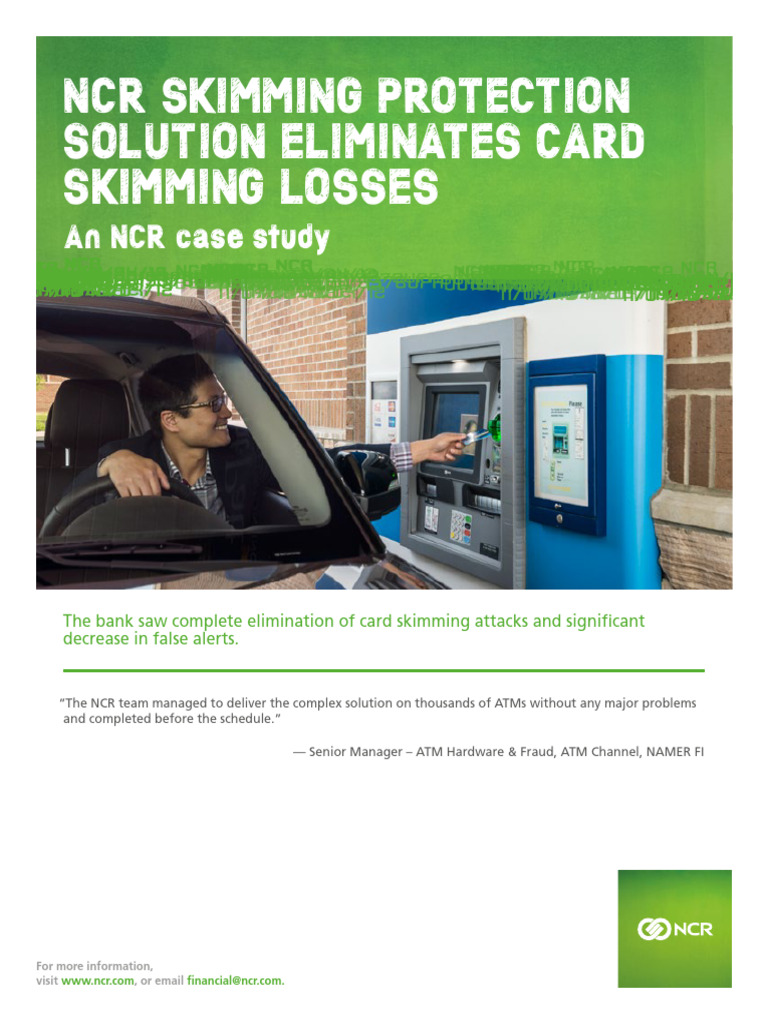 16FIN4953 Skimming Protection Solution Case Study Final | PDF | Automated Teller Machine | Computing