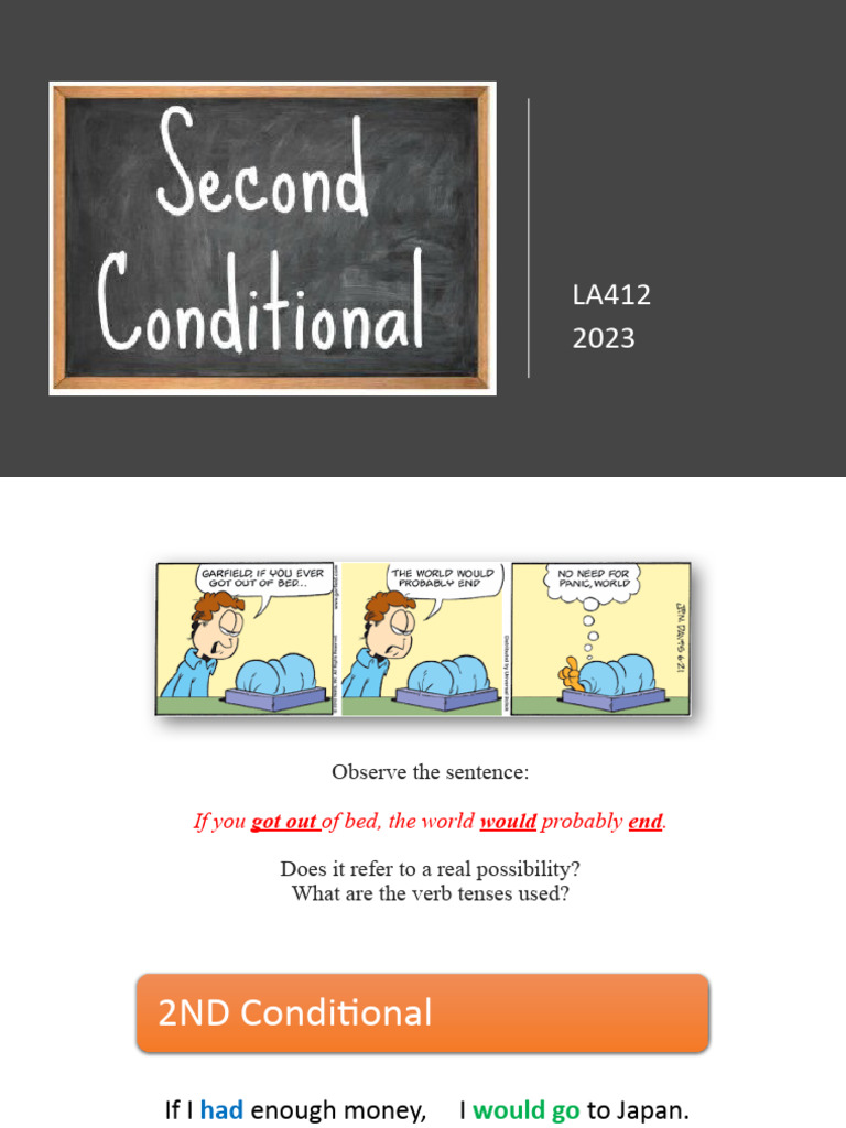 Second Conditional | PDF | Language Mechanics | Semantic Units