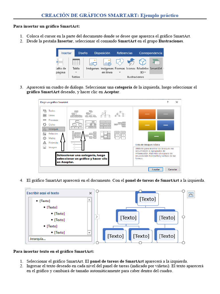 Ejemplo de Gráfico SmartArt en Word | PDF | Informática | Software