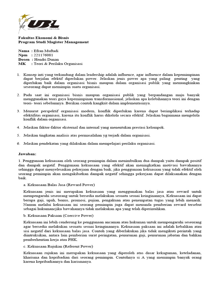 UAS TPO EfranMuftadi | PDF