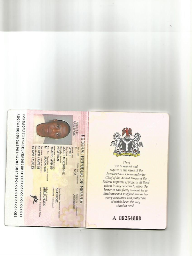 Joel International Passport | PDF