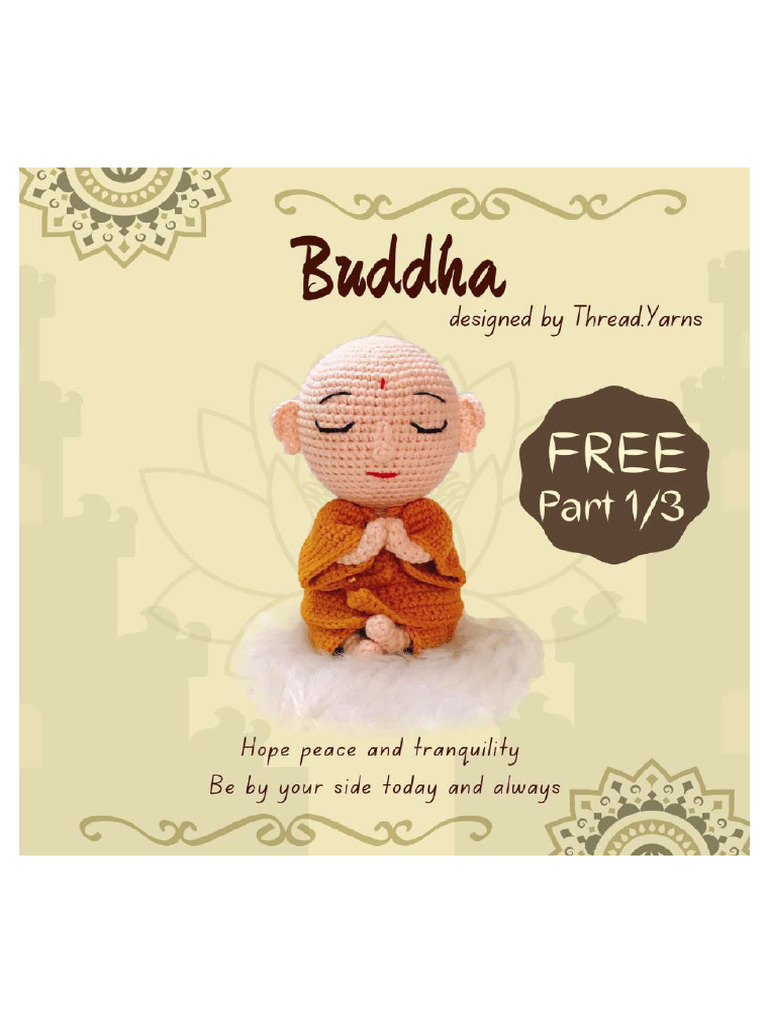 Crochet Buddha With Lotus Throne Amigurumi PDF Pattern | PDF