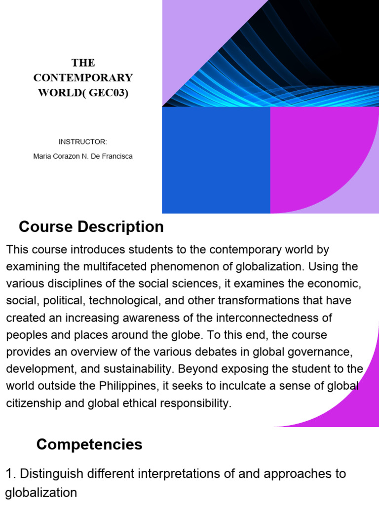 2022 Contem - World | PDF | Globalization | Governance