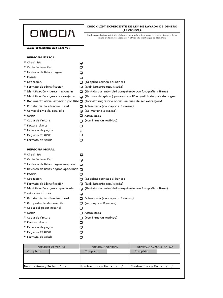Identificacion Del Cliente | PDF