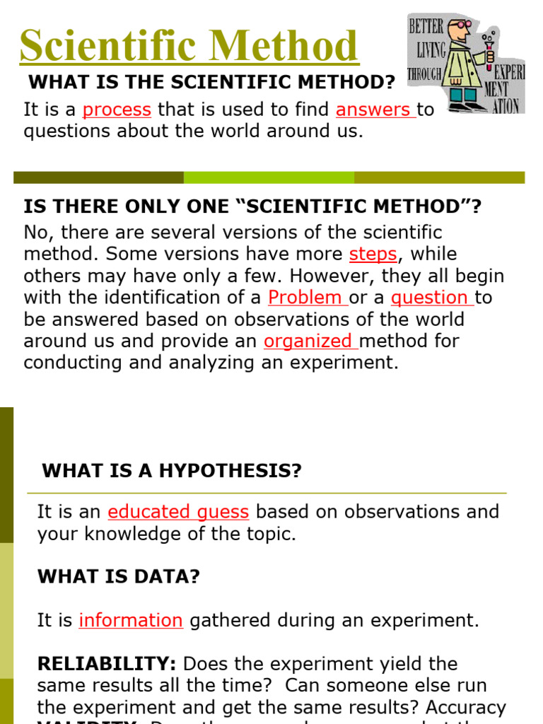Scientific Method PPT | PDF | Experiment | Scientific Method