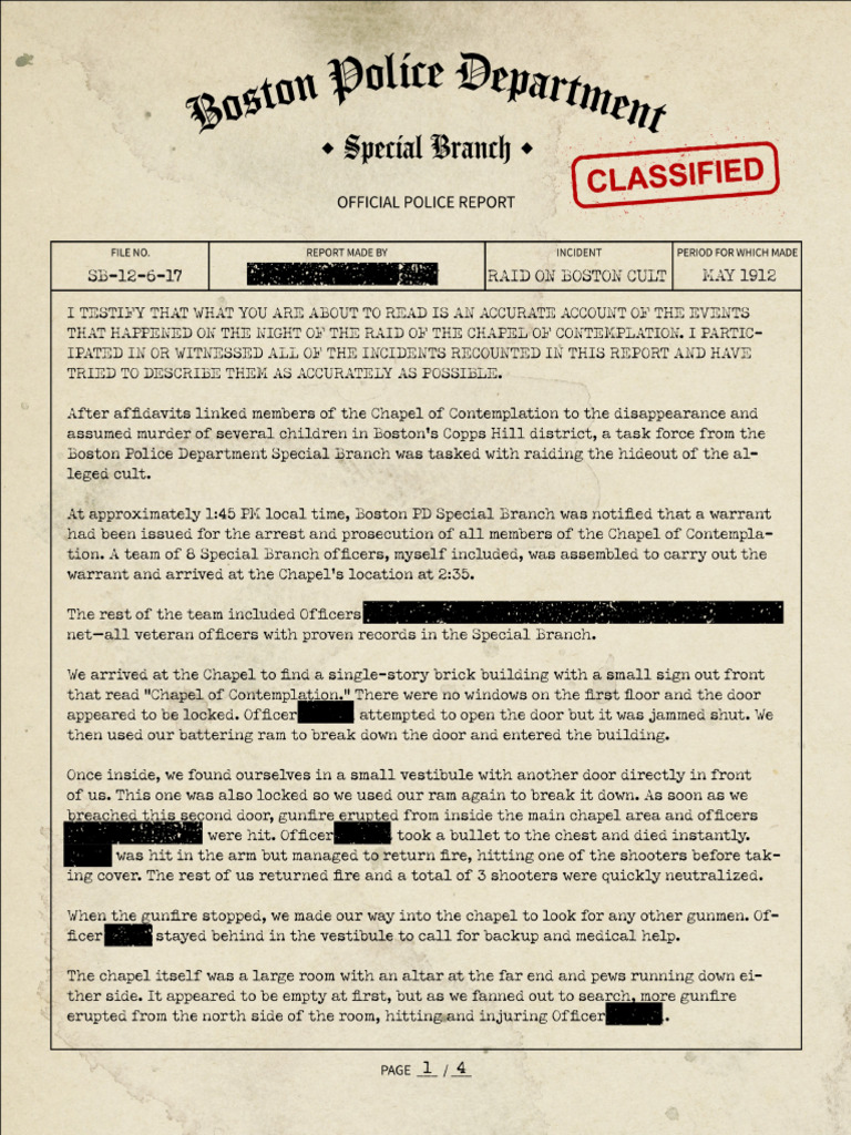 3375786-Handout No. 8 - 1912 Police Raid Report - Retracted | PDF