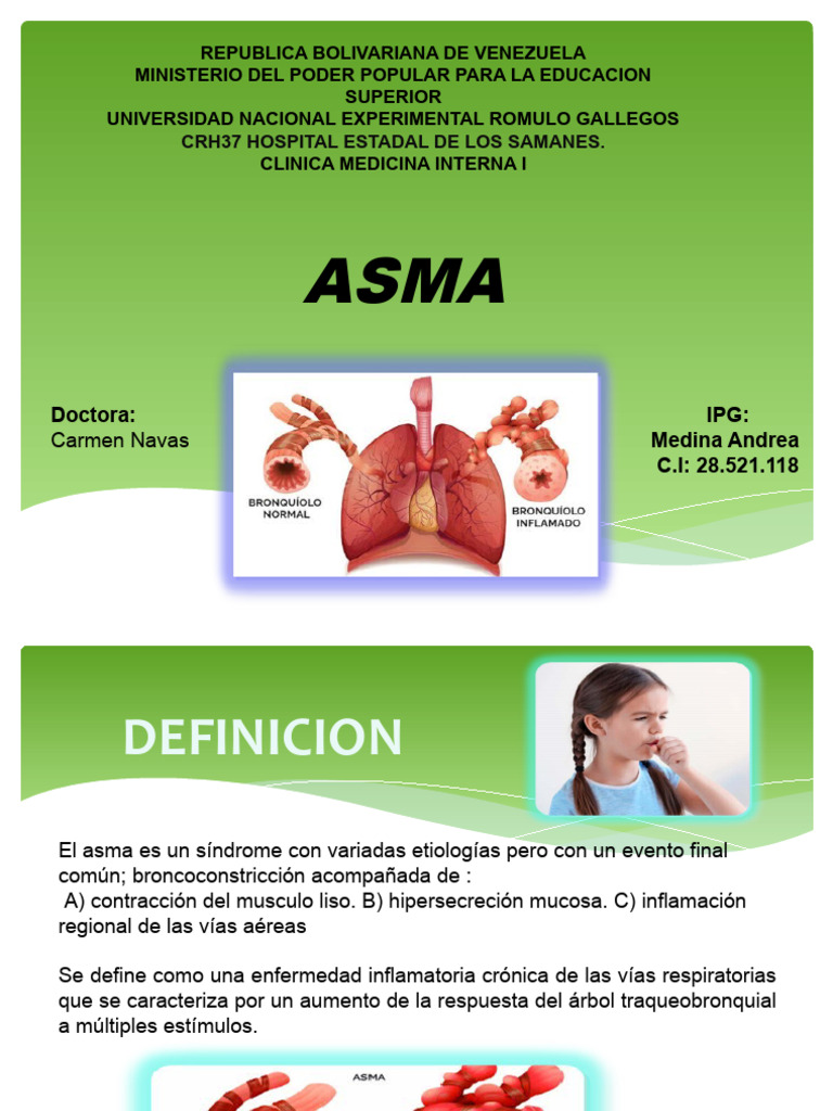 Asma Diapositiva-1 | PDF | Asma | Alergia