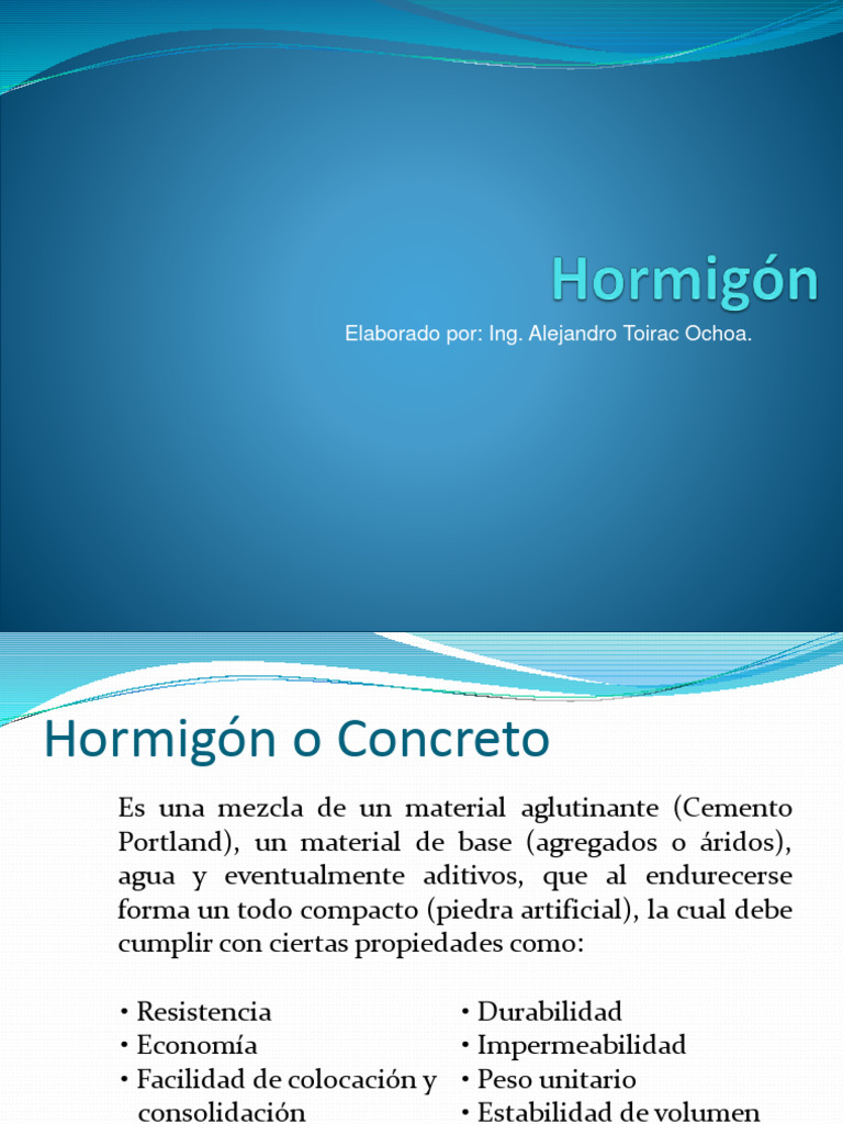 Guía Completa sobre Hormigón y su Mezcla | PDF | Hormigón | Materiales