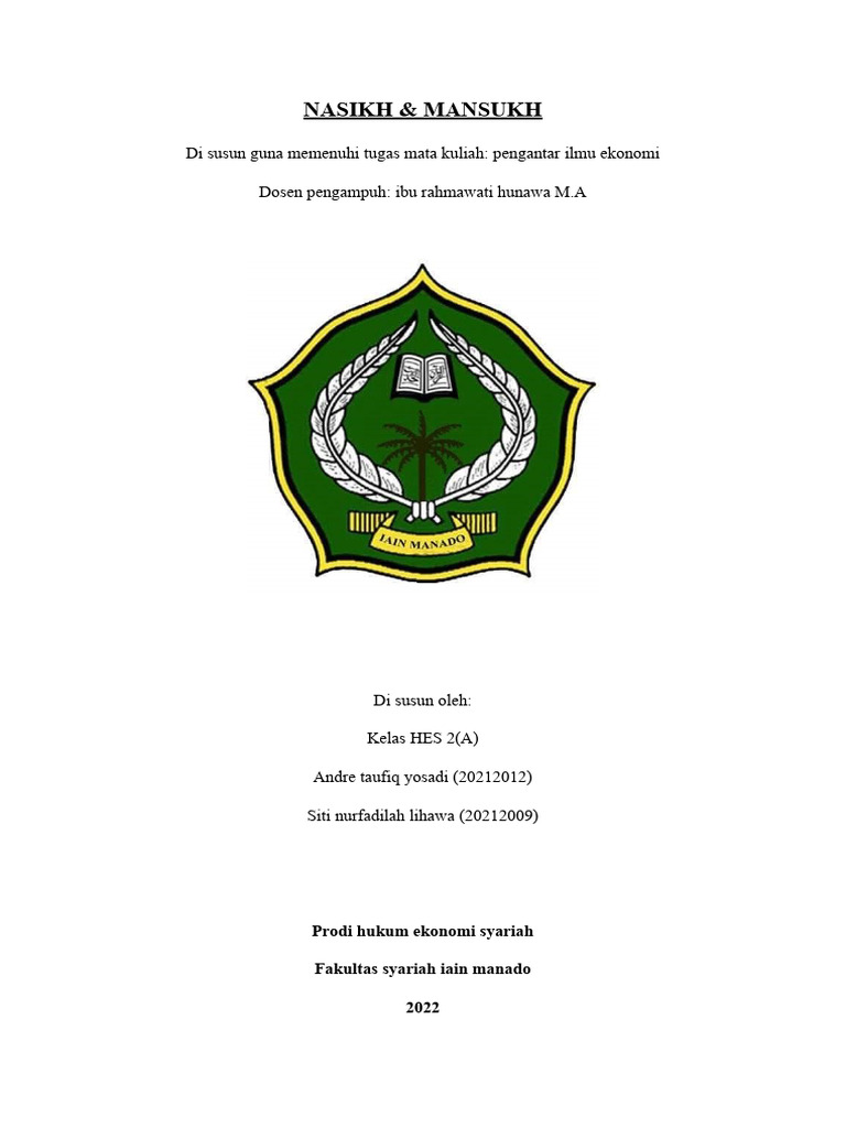 Makalah Nasikh Mansukh | PDF