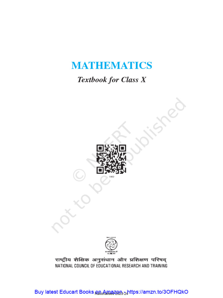 Class 10 NCERT Maths Textbook 2023-24 | PDF | Prime Number | Numbers