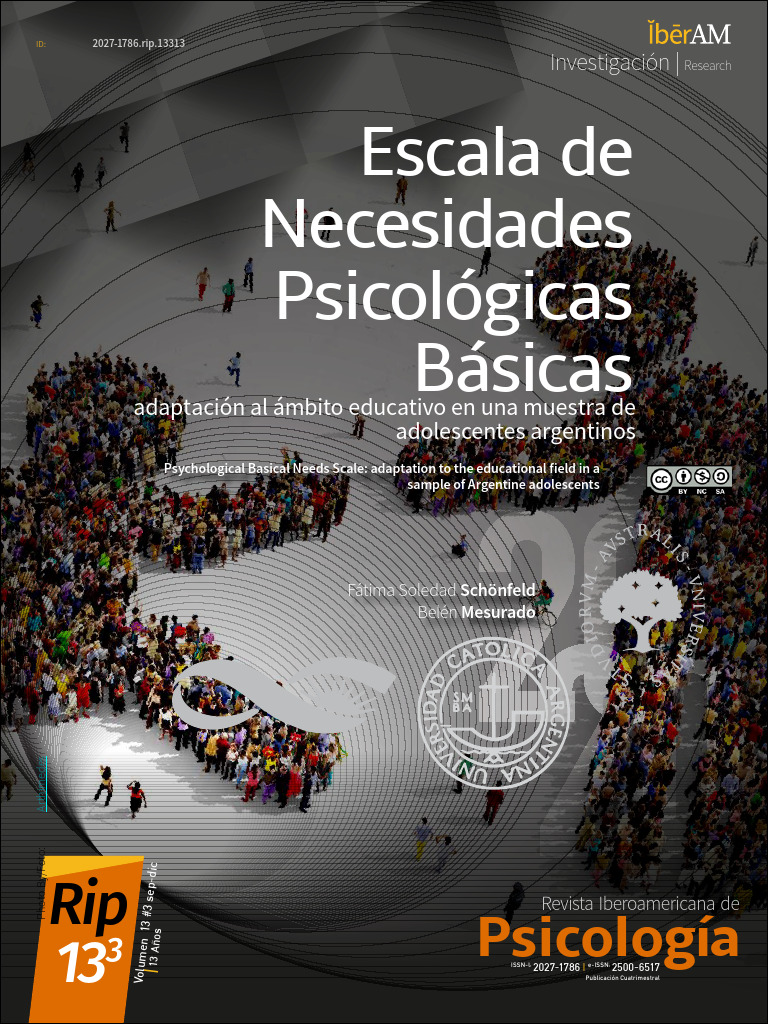 Escala Necesidades Psicologicas Basicas | PDF | Sicología | Ciencias del comportamiento