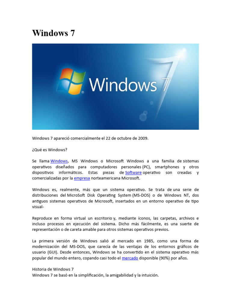 Windows 7 | PDF | Windows 7 | Microsoft Windows