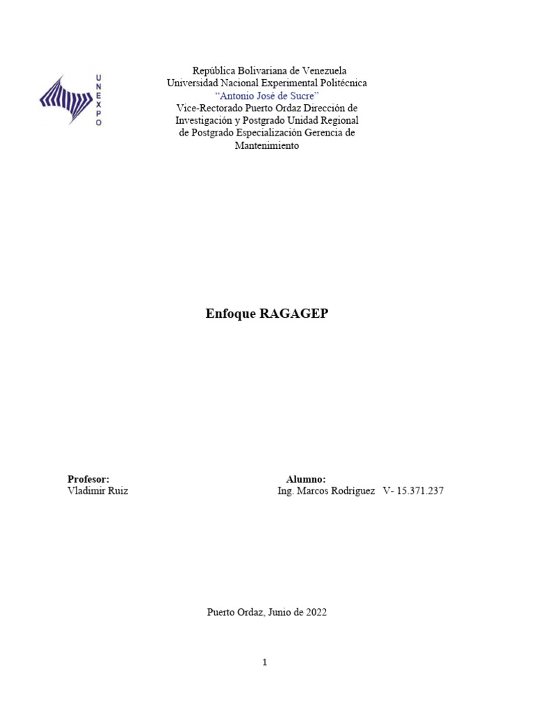 Enfoque RAGAGEP en Mantenimiento | PDF | Administración de Seguridad y ...