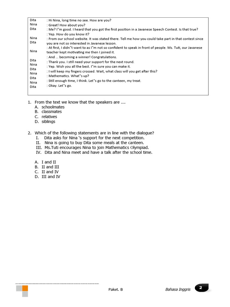 English Assignment For Grade 9 | PDF | Laptop