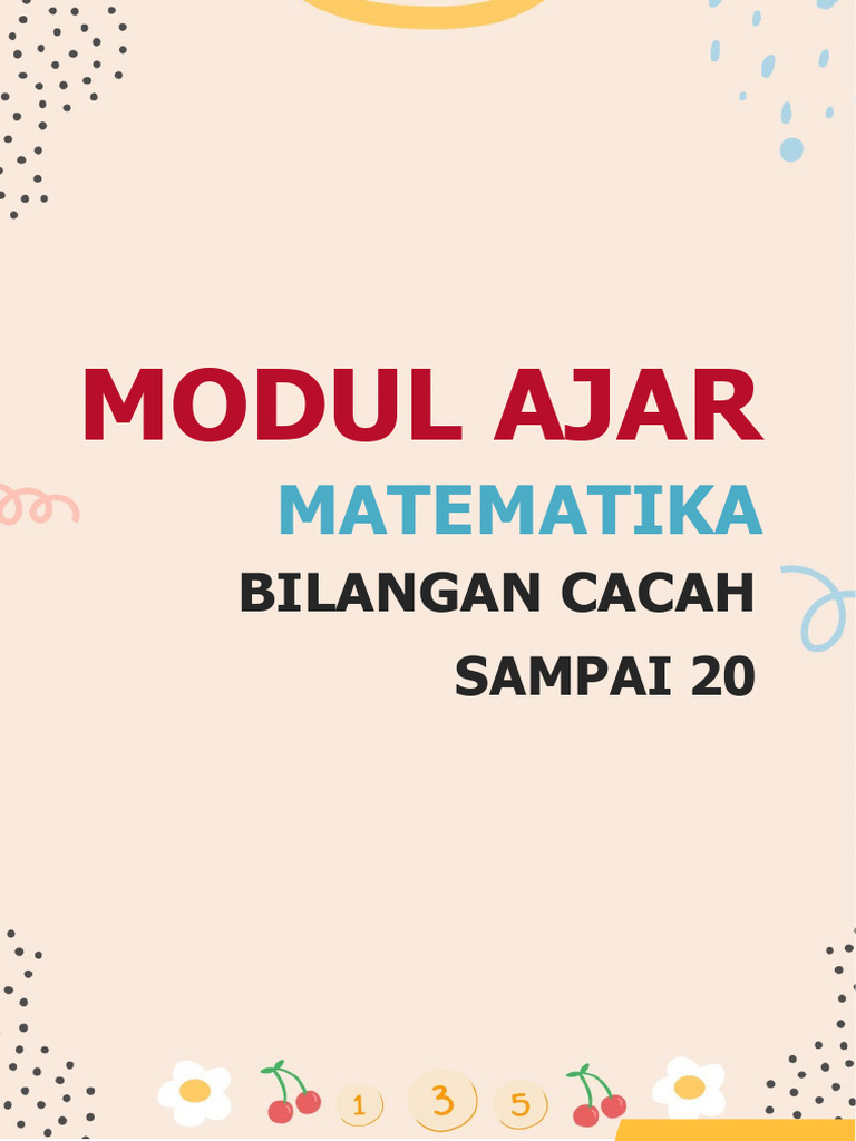Modul Ajar Matematika - Bilangan Cacah Sampai Dengan 20 - Fase A | PDF