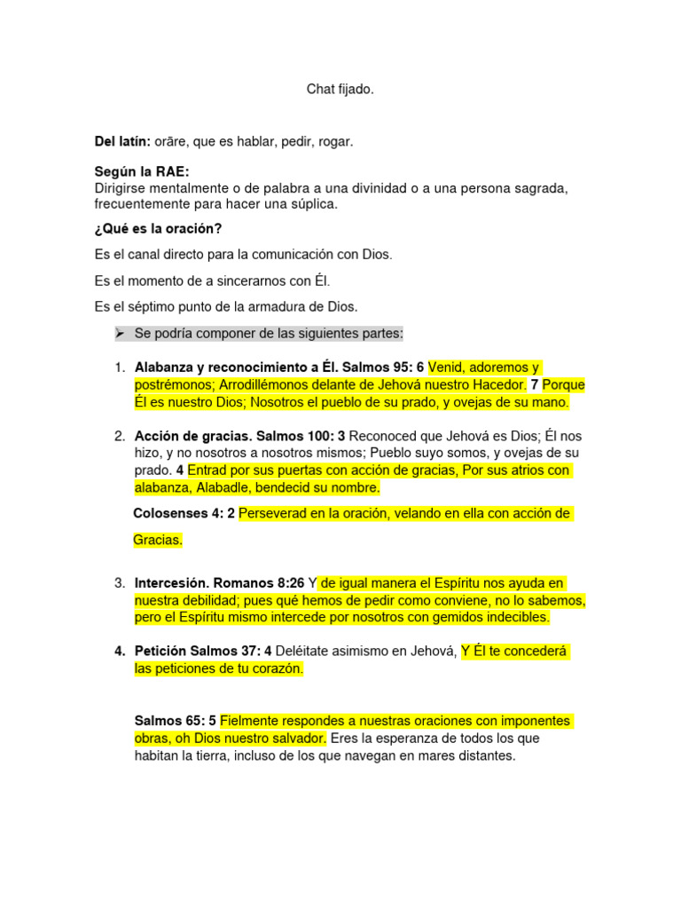 Aprendiendo A Orar. | PDF | Oración | Salmos