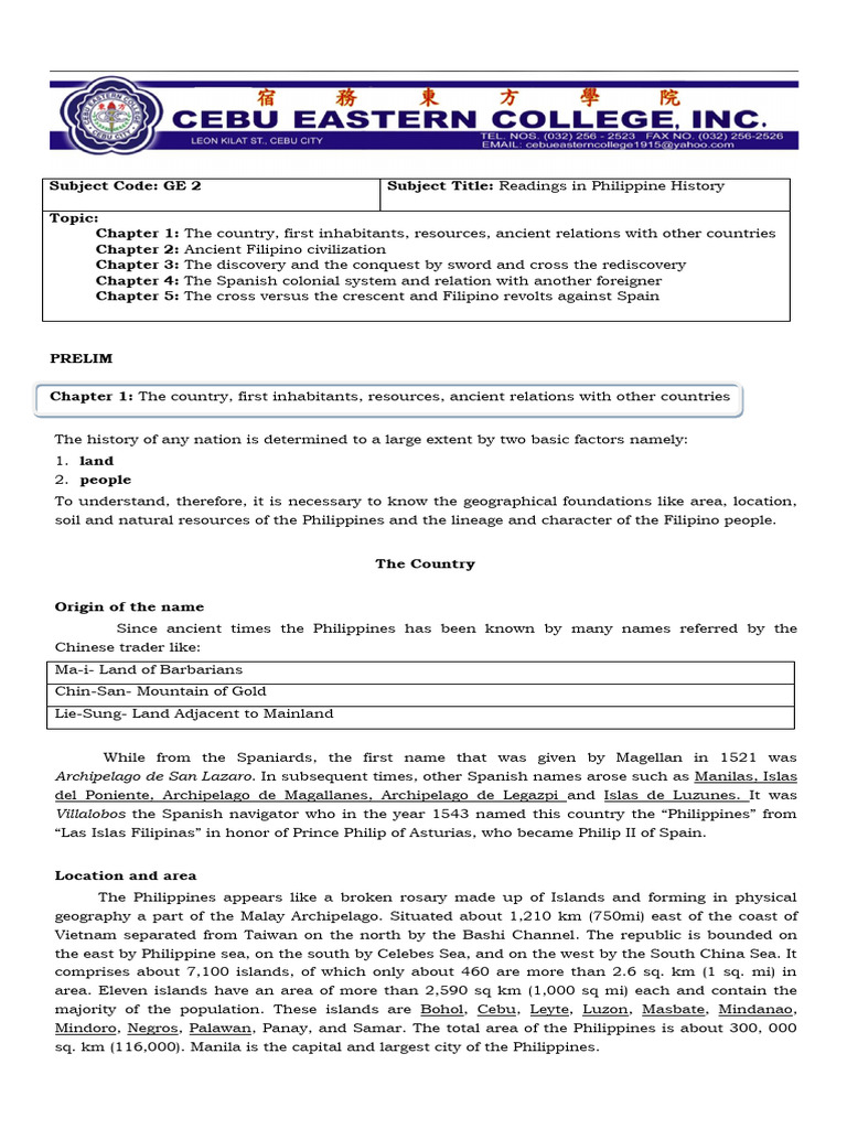 Prelim History Modules | PDF | Luzon Prelim History Modules | PDF | Luzon
