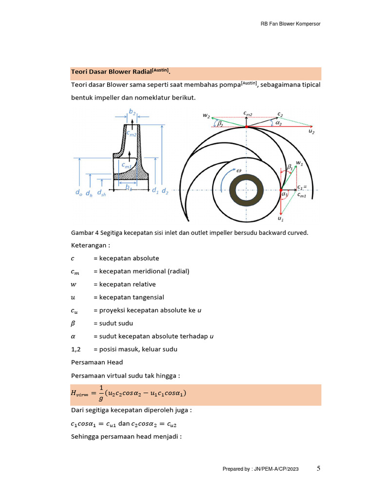 02 Desain Blower Radial (Austin 9 HLM 5-13) | PDF