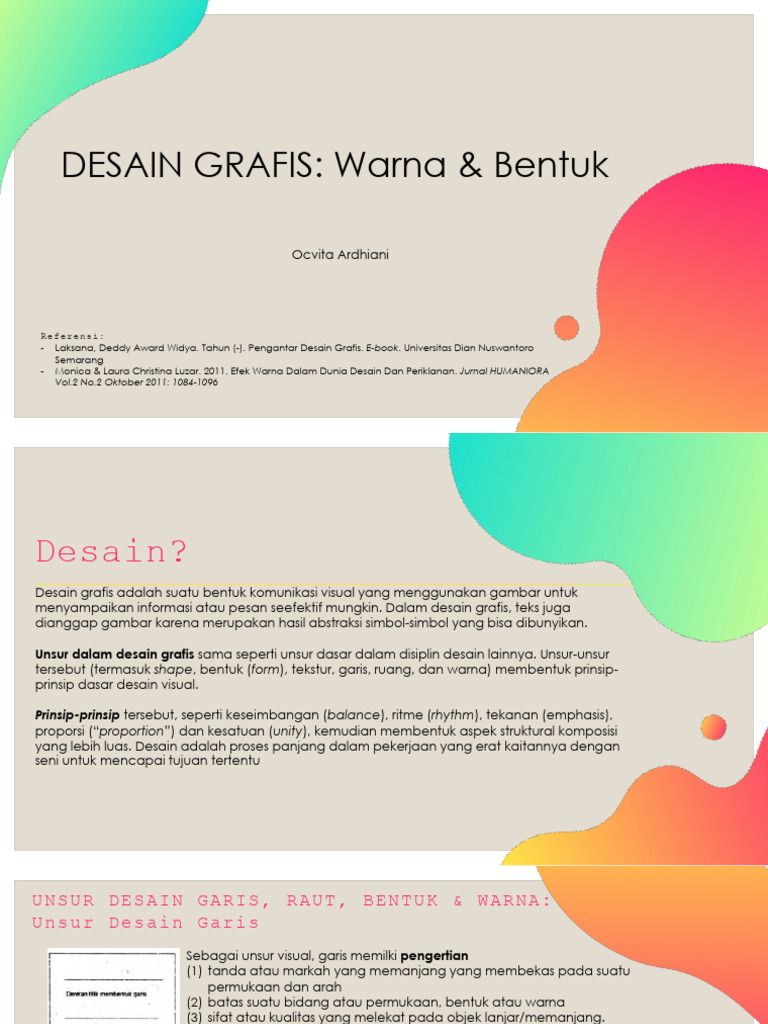 Desain Grafis Warna Dan Bentuk | PDF