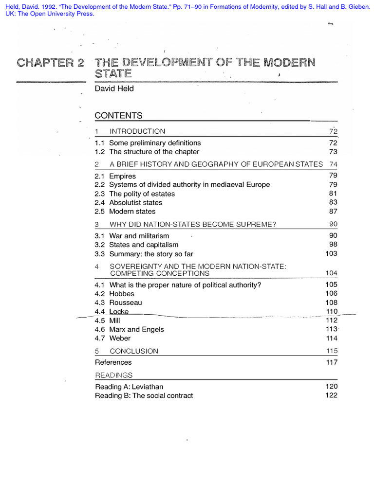 Modern State Development Overview | PDF