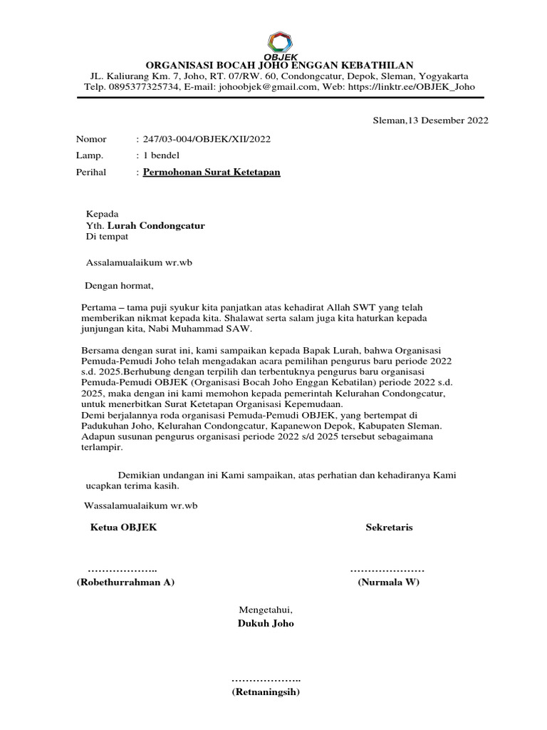 Surat Undangan Resmi | PDF